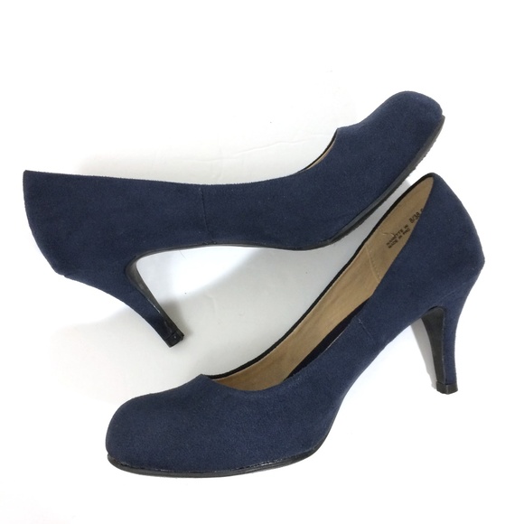 Chinese Laundry | Shoes | Chinese Laundry Blue Round Toe Suede Pump 8w ...